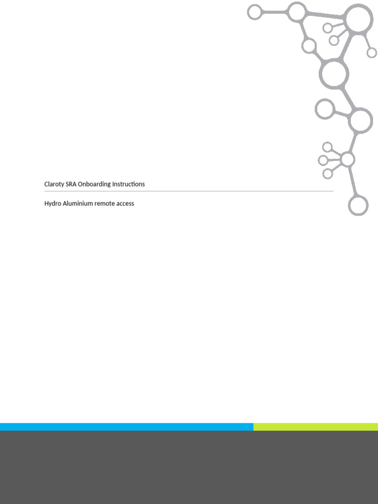 Claroty SRA Onboarding Instructions Externals | PDF | Password | Login