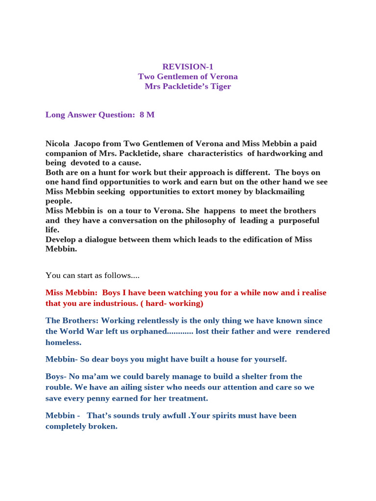 REVISION Poem 1 & 2 Class X (5) Cbse | PDF