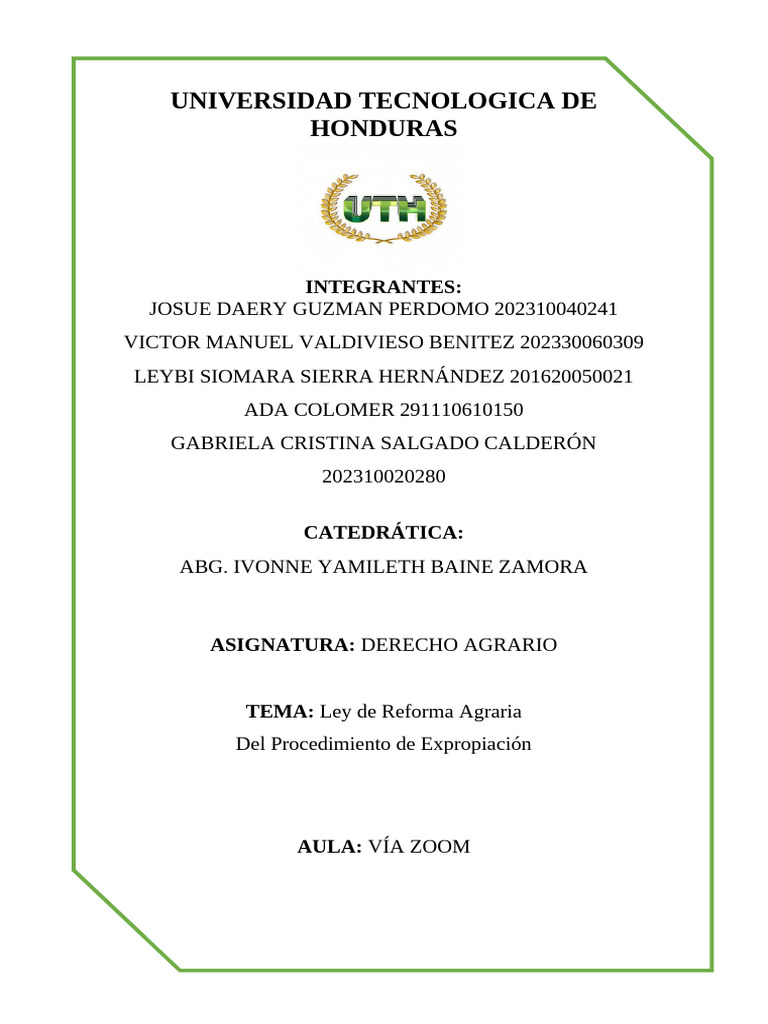 Tarea 3 Informe Final | PDF | Dominio eminente | Propiedad