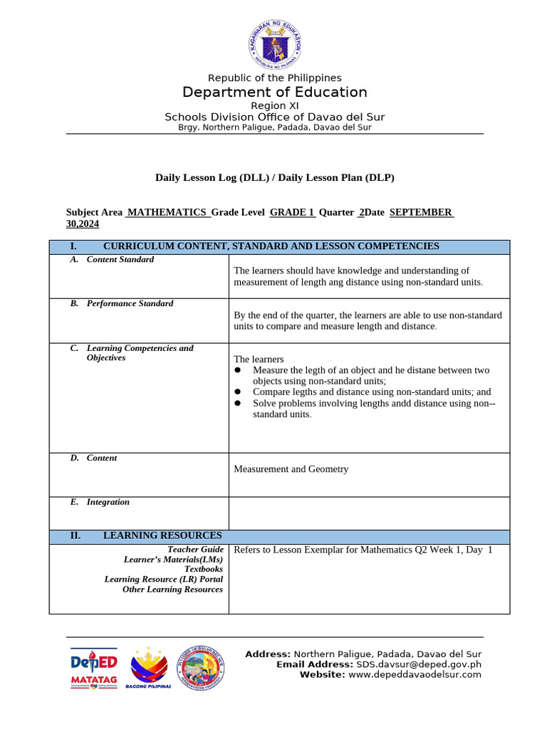 Daily-Lesson-Plan-Template3 | PDF | Learning | Human Communication