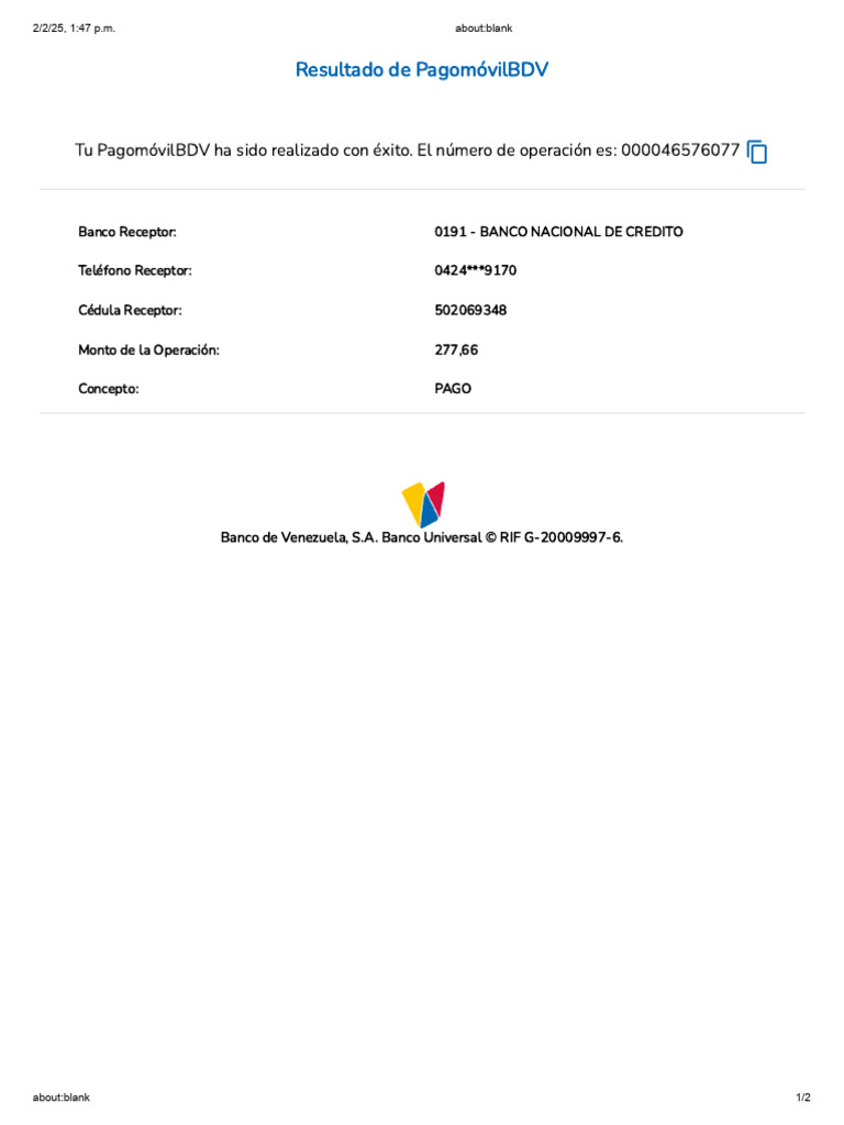 Confirmación de Pago Multimax | PDF