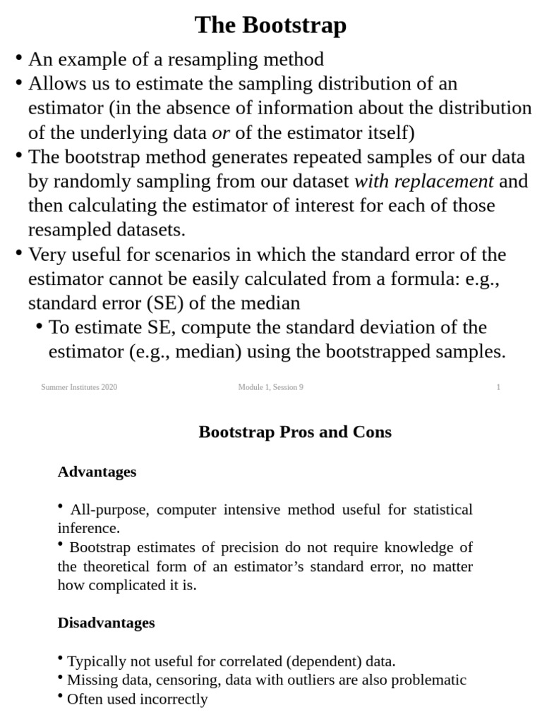 Resampling | PDF | Resampling (Statistics) | Bootstrapping (Statistics)