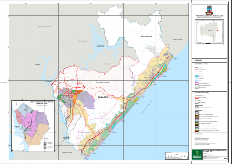 Mapa PDDU Camaçari 2008 | PDF