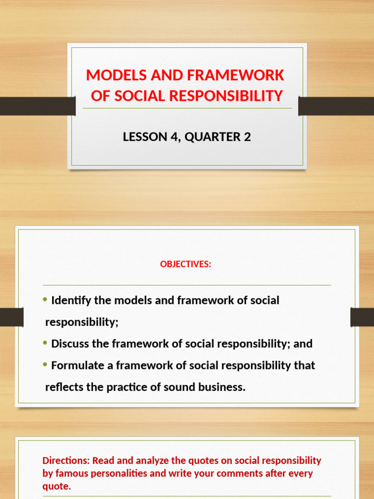 Business Ethics Lesson 4 Quarter 2 For Students | PDF | Corporate ...