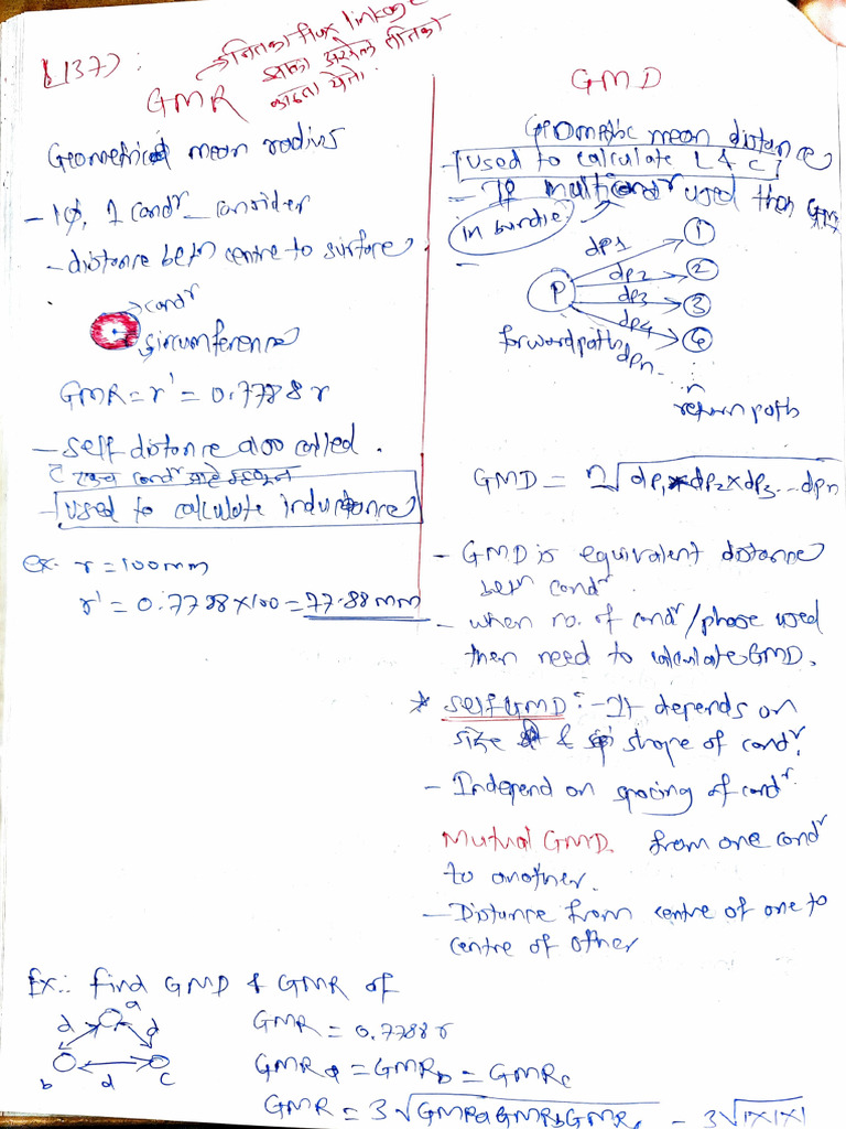 Unit 01 Resistance and Inductance of Transmission Line - Handwritten ...
