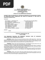 Brgy Revenue Code Template | PDF | Receipt | Taxes