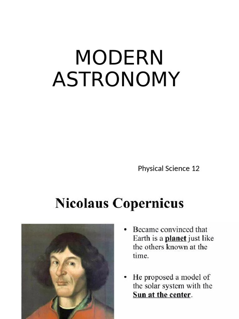 Modern Astronomy Lesson 3 | PDF