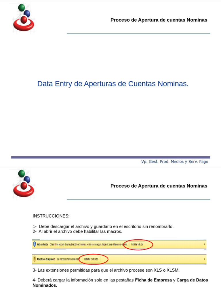 Manual de Data Entry de Apertura | PDF