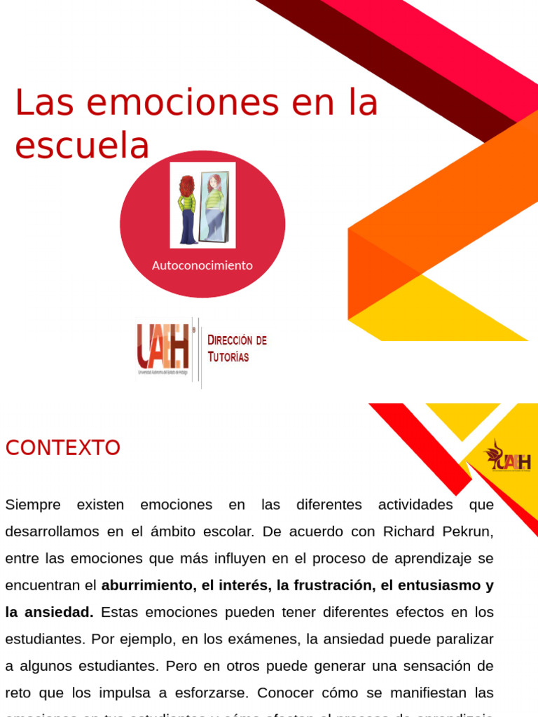 Las Emociones Escolares | PDF | Las emociones | Ansiedad