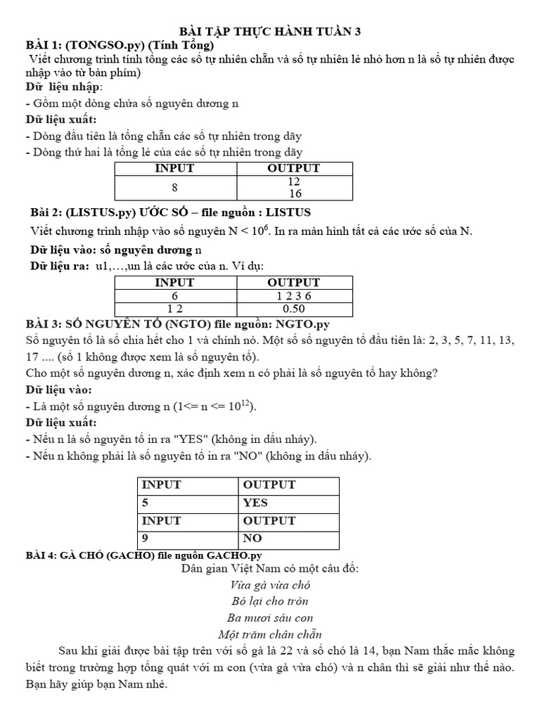 BTTH3 - Tuần 3 - tin học 10 | PDF