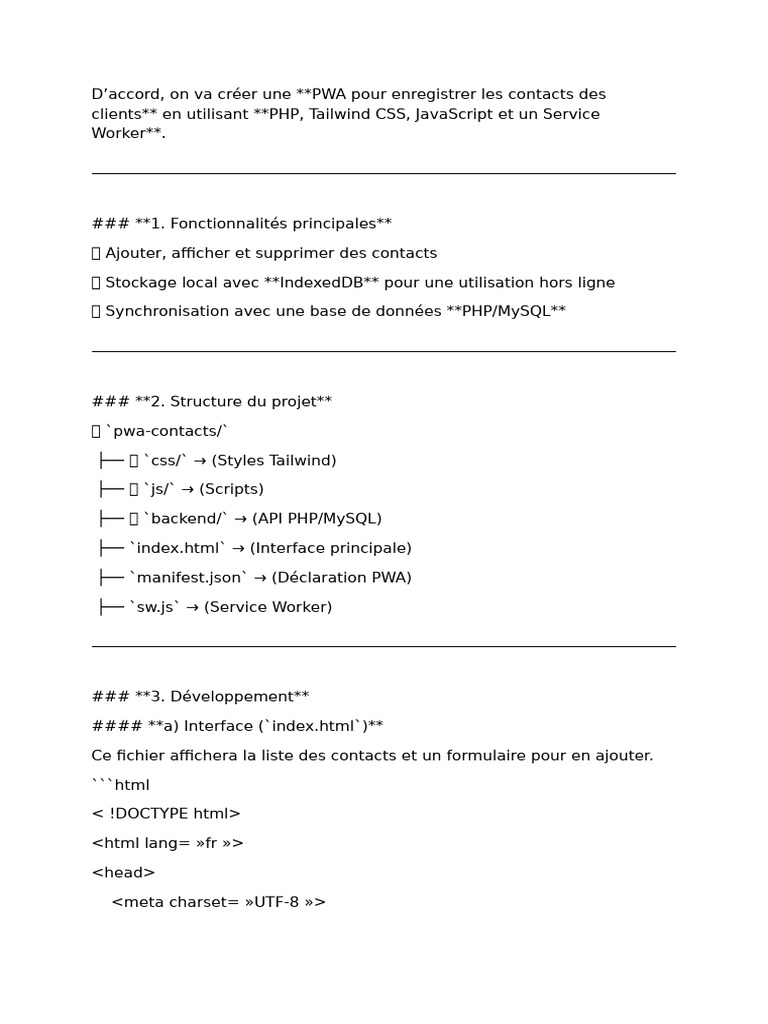 Application Pwa | PDF | PHP | JavaScript