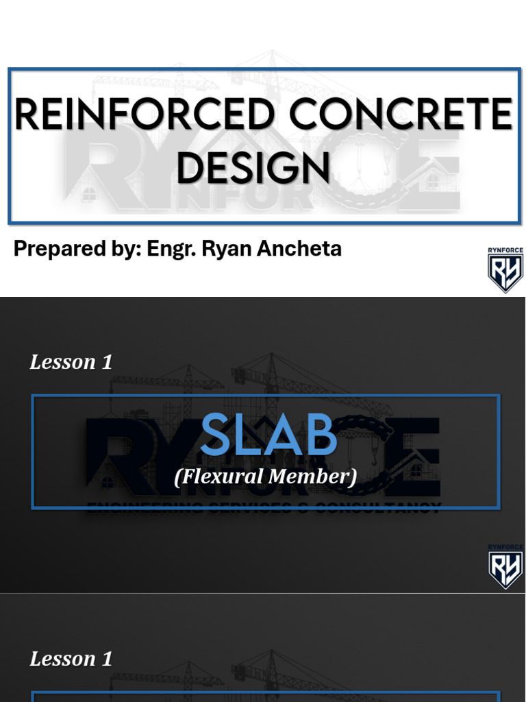 Reinforce Concrete Slab | PDF | Structural Engineering | Architectural ...