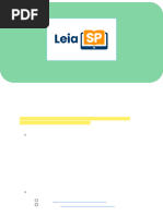 Tutorial Nova Plataforma Leia SP | PDF