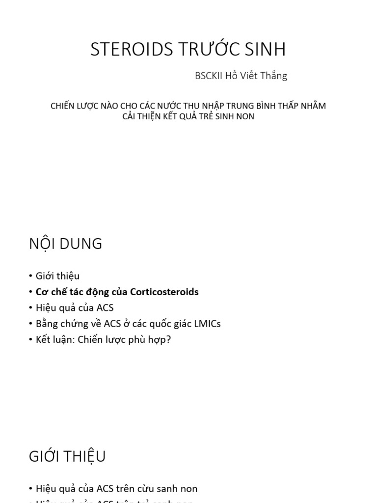Steroids Trư C Sinh | PDF