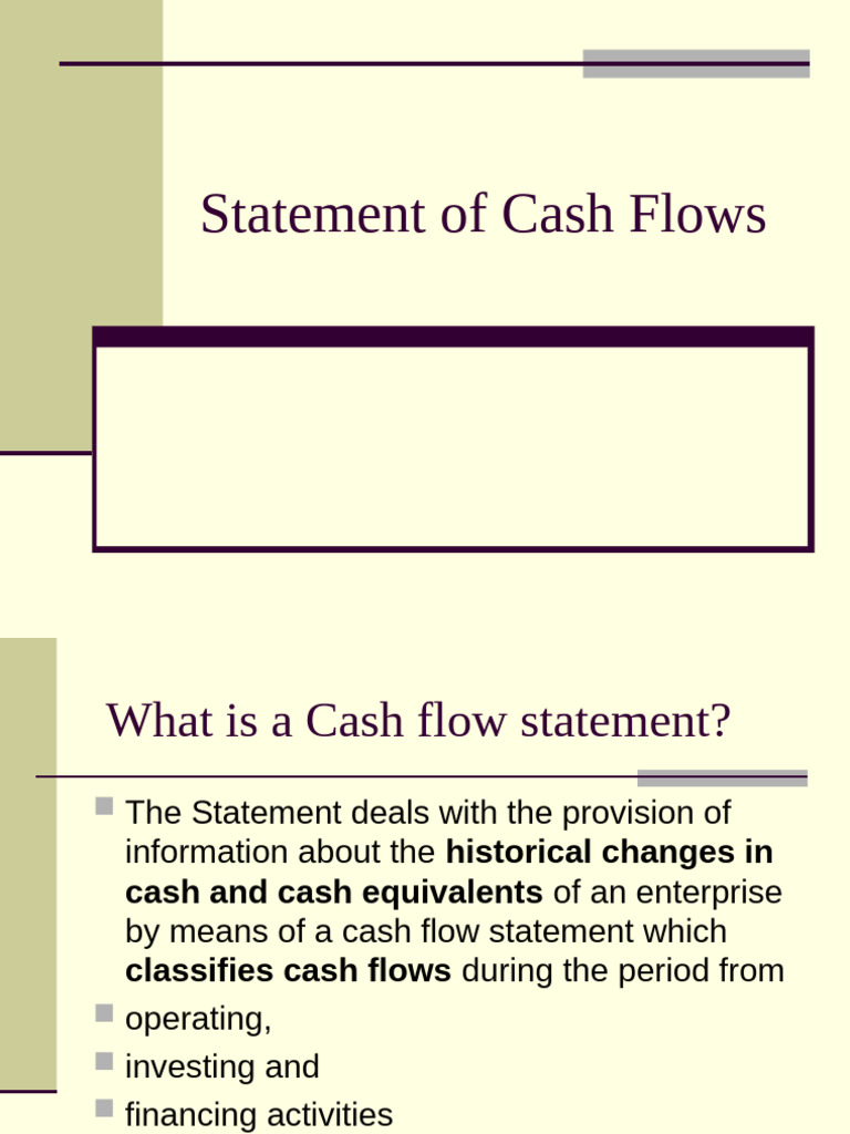 MAC_1_Statement of Cash Flows | PDF | Expense | Book Value