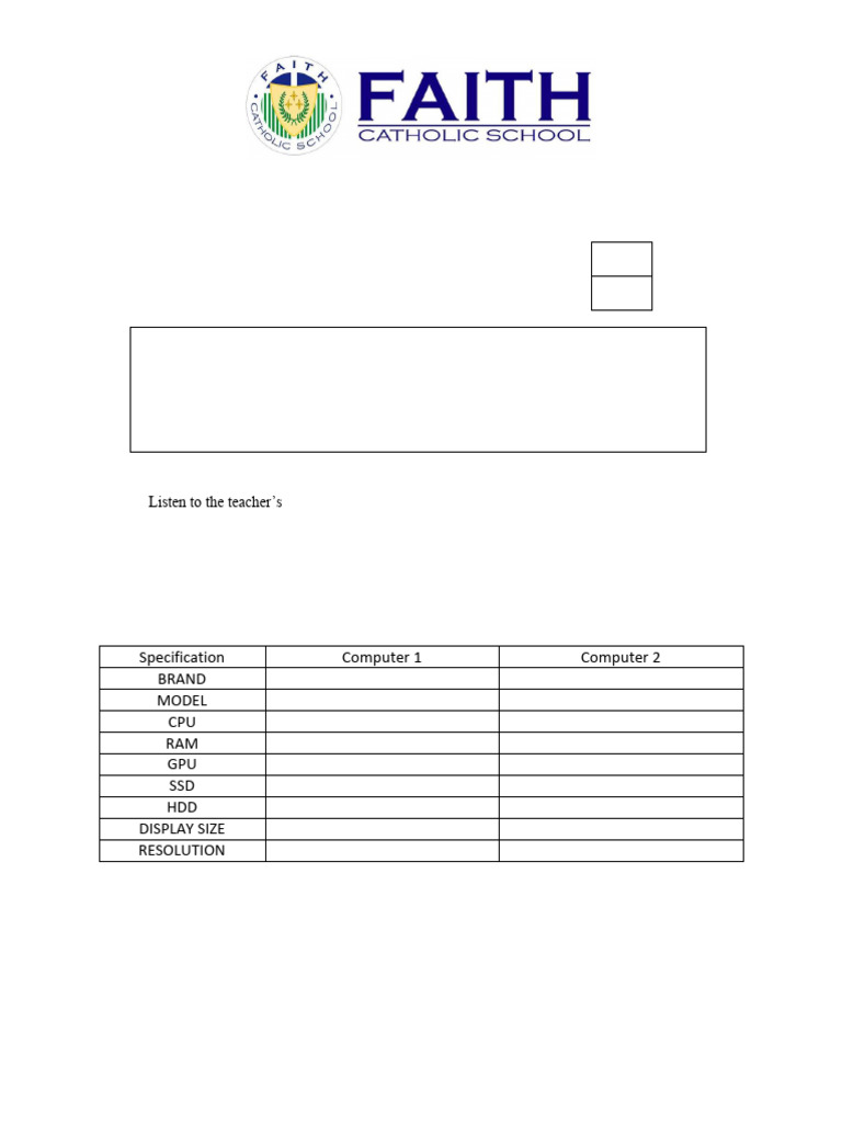 IT-07 Q1A1 Intro To Hardware and Software | PDF