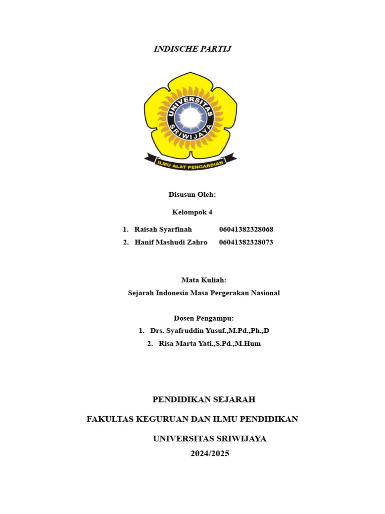 Sejarah Indische Partij dalam Pergerakan Nasional | PDF