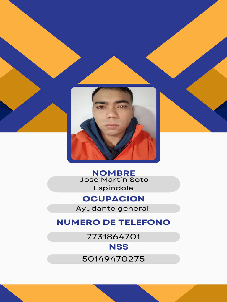 Identificación de Empresa Gafete Credencial o Id Card Profesional o ...