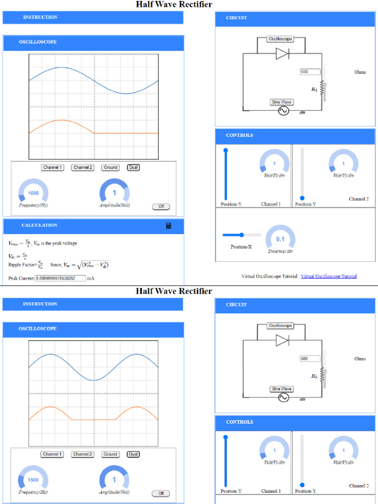 Half Wave Rectifier | PDF