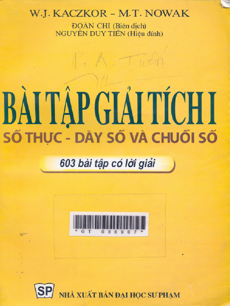Giai Tich BT | PDF