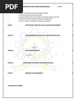 CCS356 Object Oriented Software Engineering Syllabus | PDF