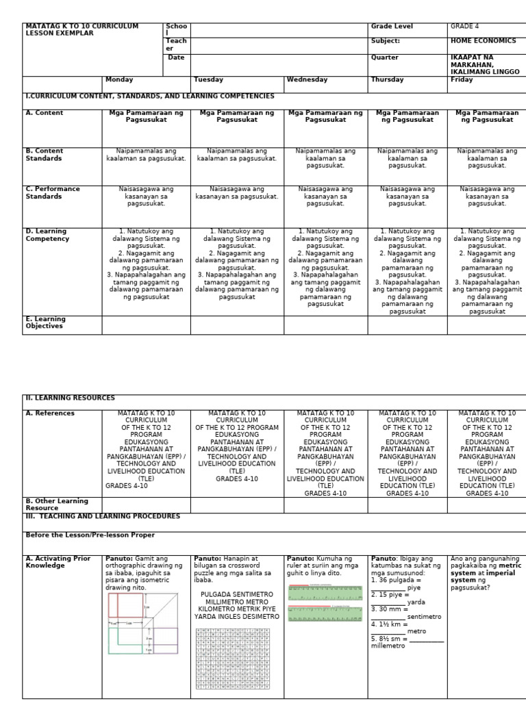 Grade 4-Q4W5 (Matatag DLL) - Epp | PDF