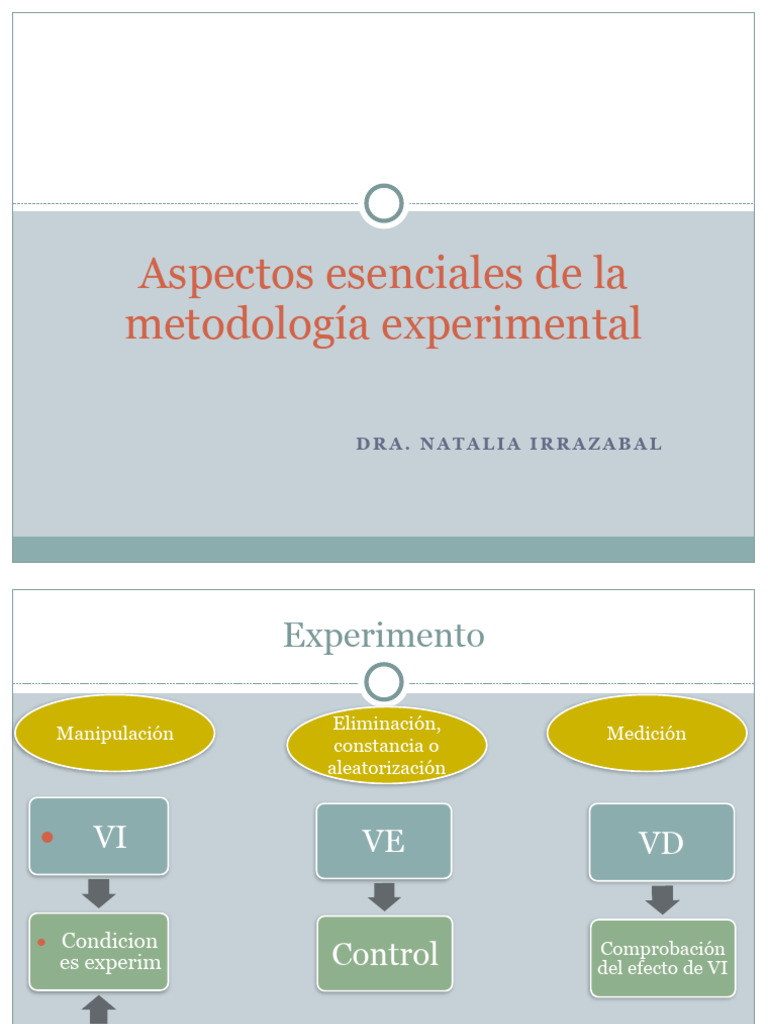 Metodología Experimental en Investigación | PDF | Experimentar | Diferencia