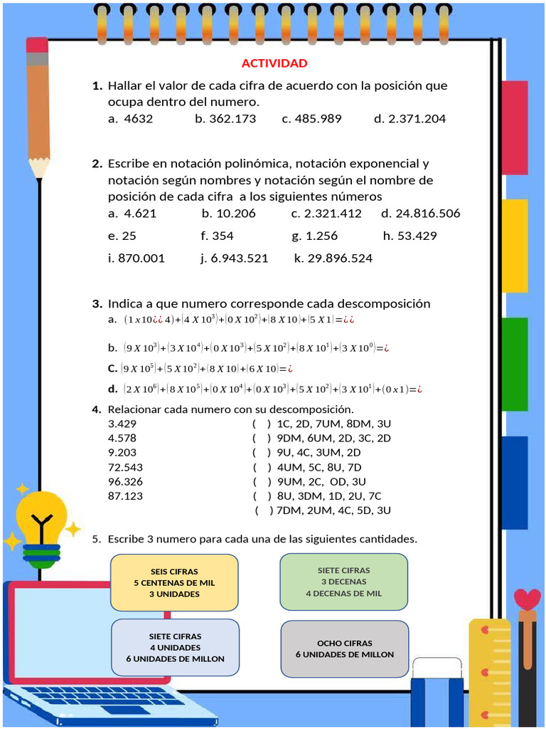 ACTIVIDAD Matematicas | PDF