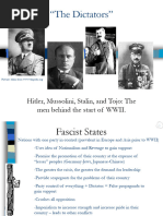 Four Key Dictators of WWII | PDF | World War II | Dictator