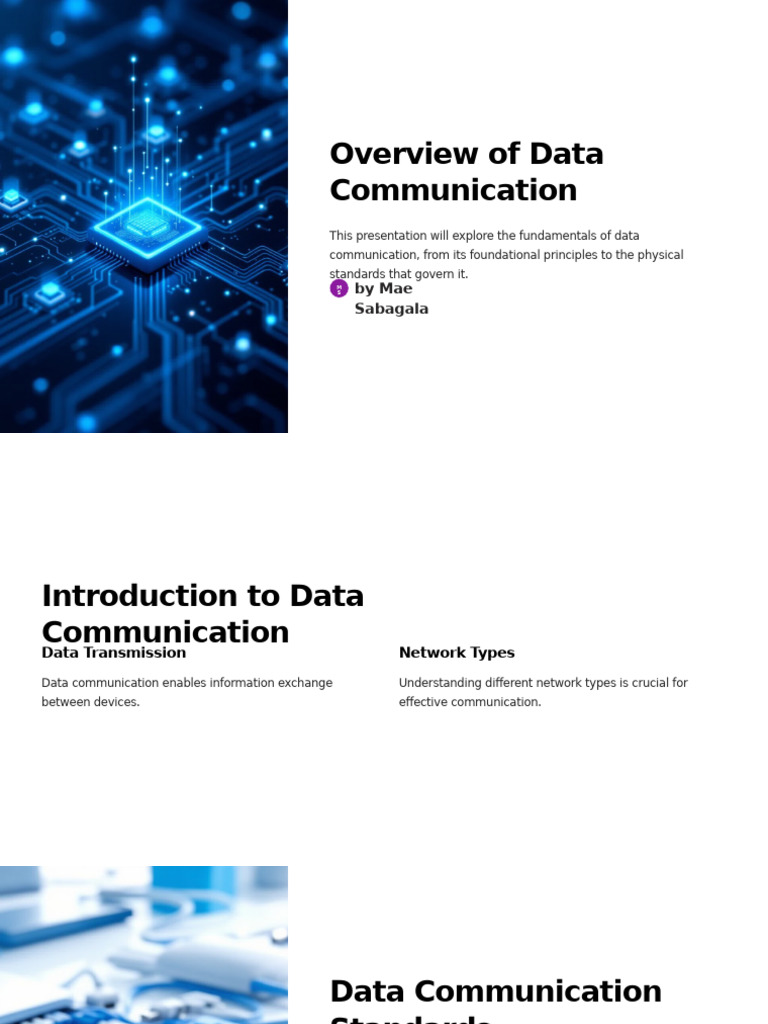 Overview of Data Communication | PDF | Computer Network | Telecommunications