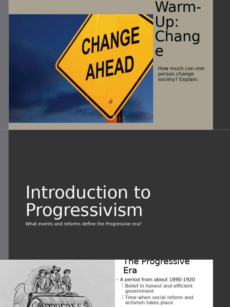 Progressivism Intro | PDF | Muckraker | Progressivism In The United States