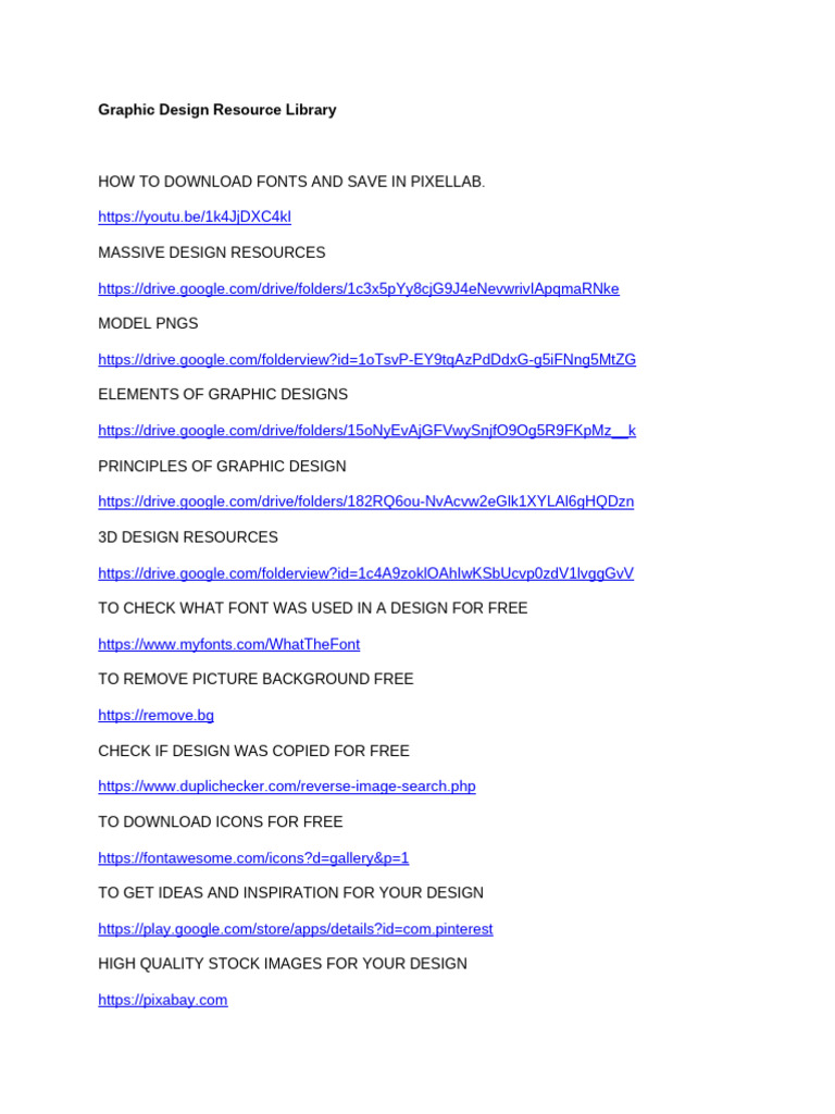 Graphic Design Resource Library | PDF | Graphic Design | Computing