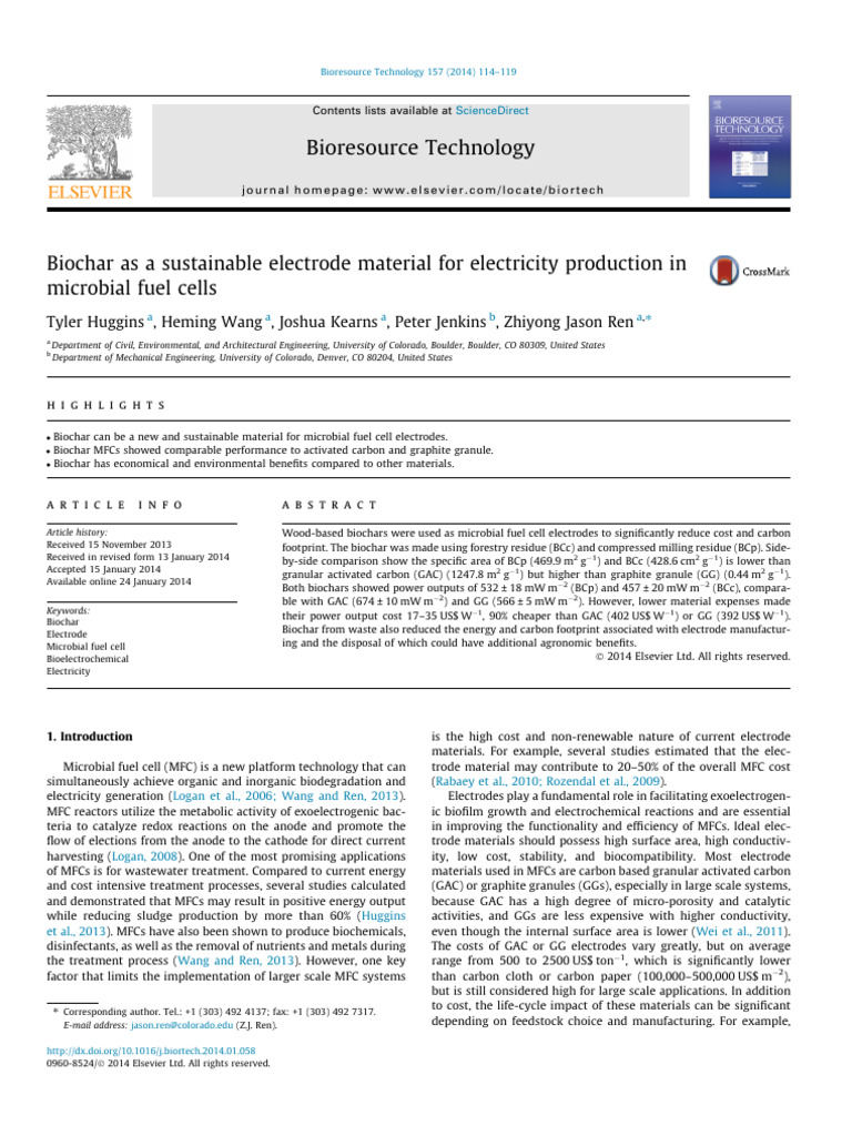 37th - 2014 - Bioresource Technology - Biochar As A Sustainable ...