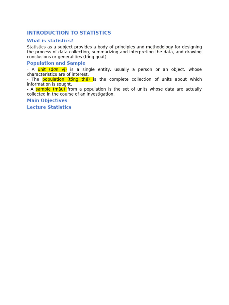 Introduction To Statistics | PDF