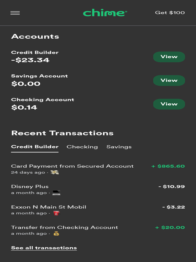 Accounts Chime | PDF