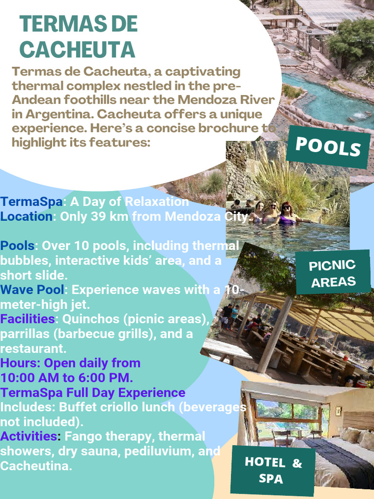 FLYER OF AN ATTRACTION - TERMAS DE CACHEUTA | PDF