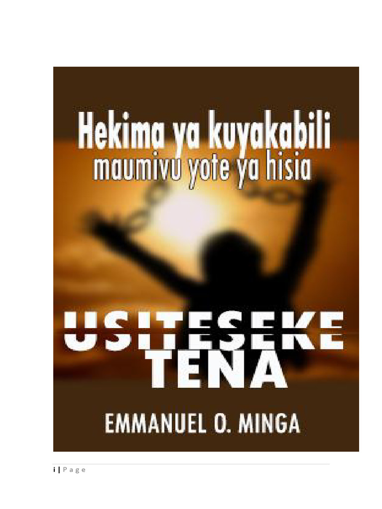 Usiteseke Tena Book | PDF