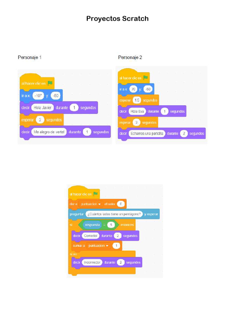 Proyectos Scratch | PDF