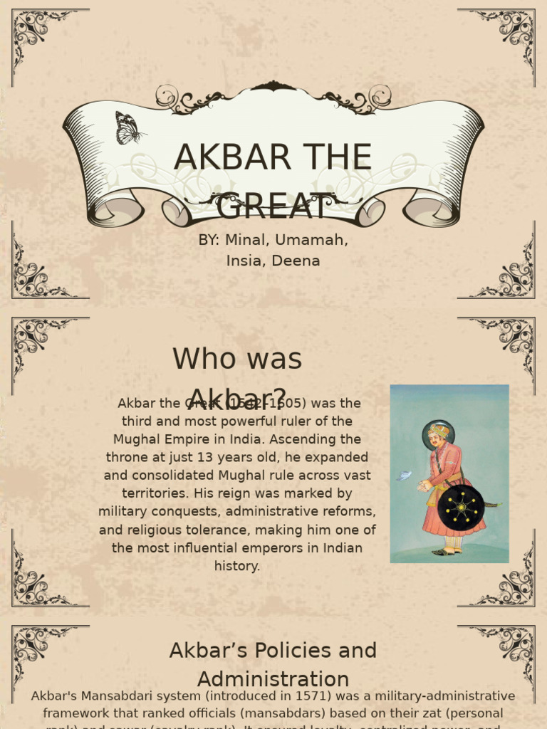 Akbar The Great The Architect of A Unified Empire | PDF | Mughal Empire