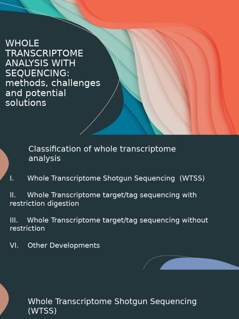 Transcriptome Analysis Pdf