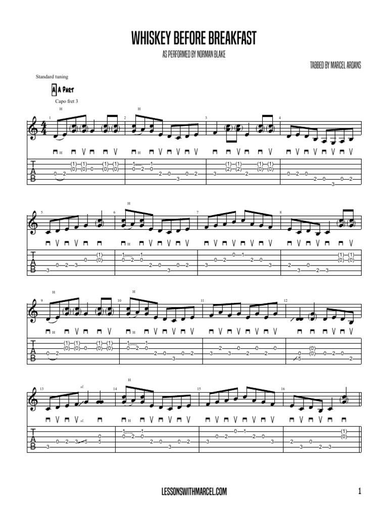 Norman Blake Whiskey Before Breakfast Sheet Music and Tab | PDF | Celtic Musical Instruments ...