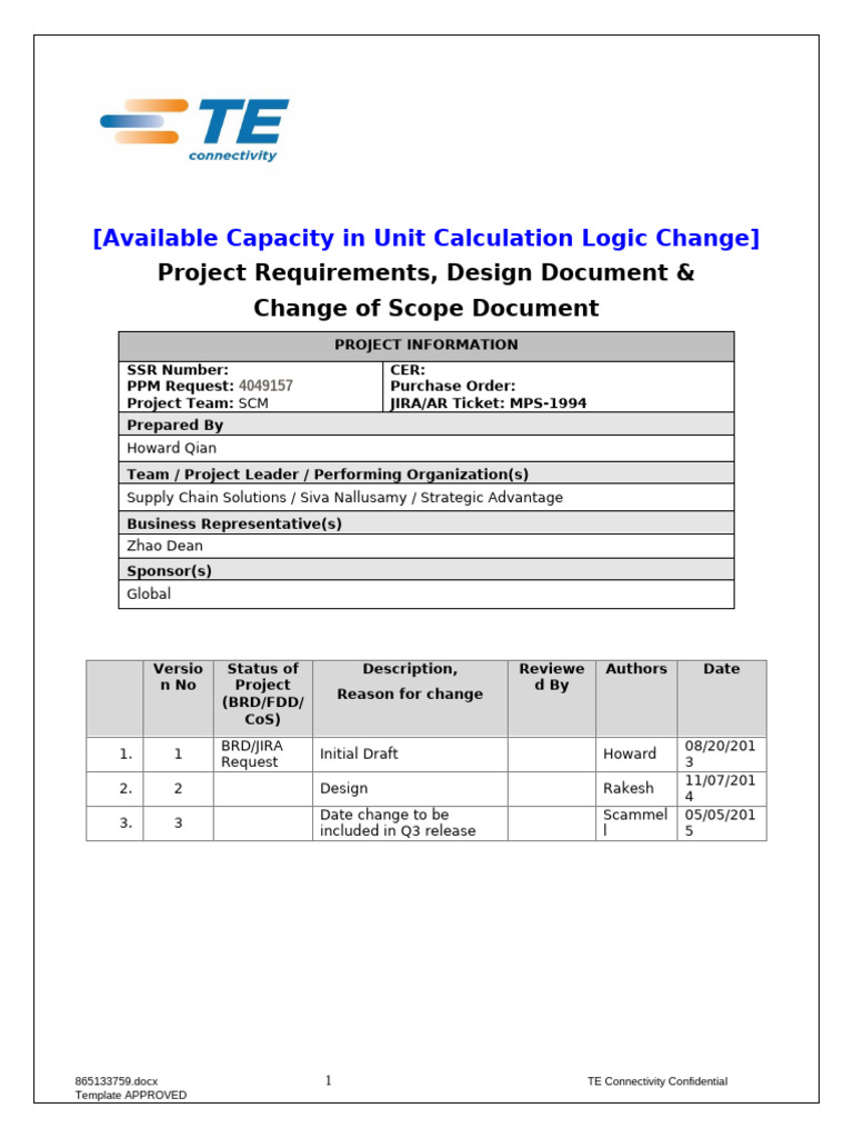 MPS-1994 Available Capacity in Unit Calculation - FDD | PDF