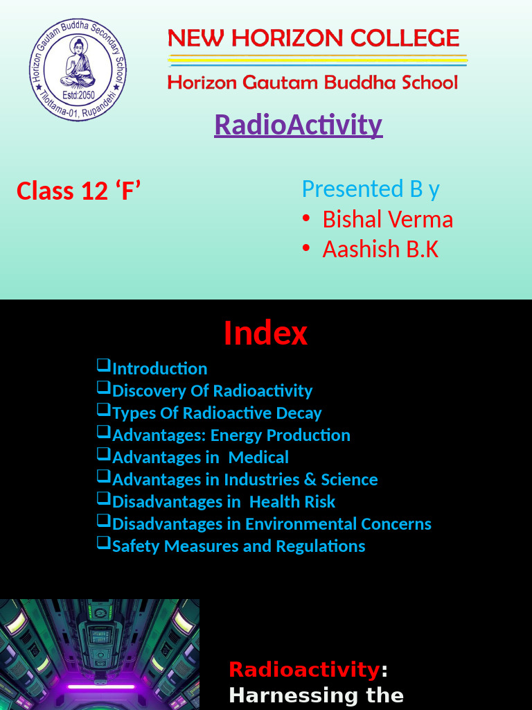 Understanding Radioactivity: Uses & Risks | PDF | Radioactive Decay ...