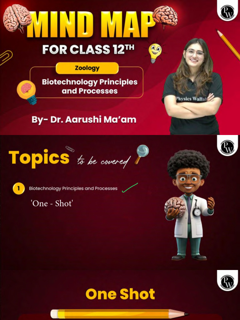 Biotechnology Principles and Process - Class Notes - Class 12th Mind ...