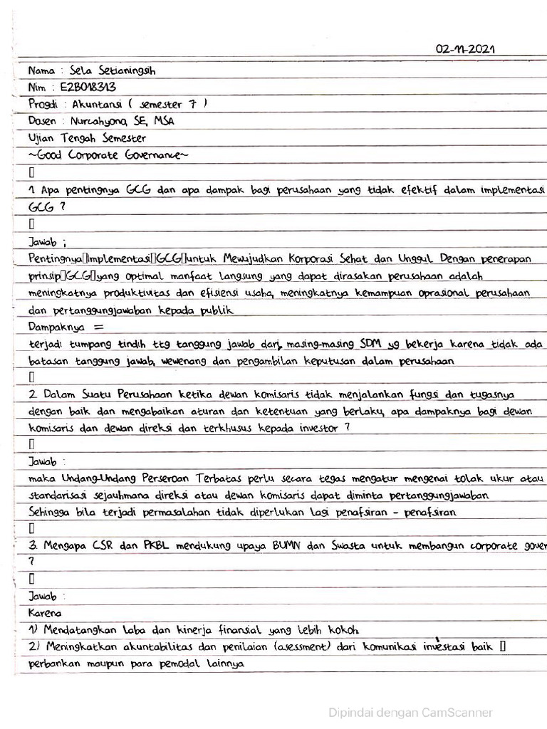 Sela Setianingsih_E2B018313 | PDF