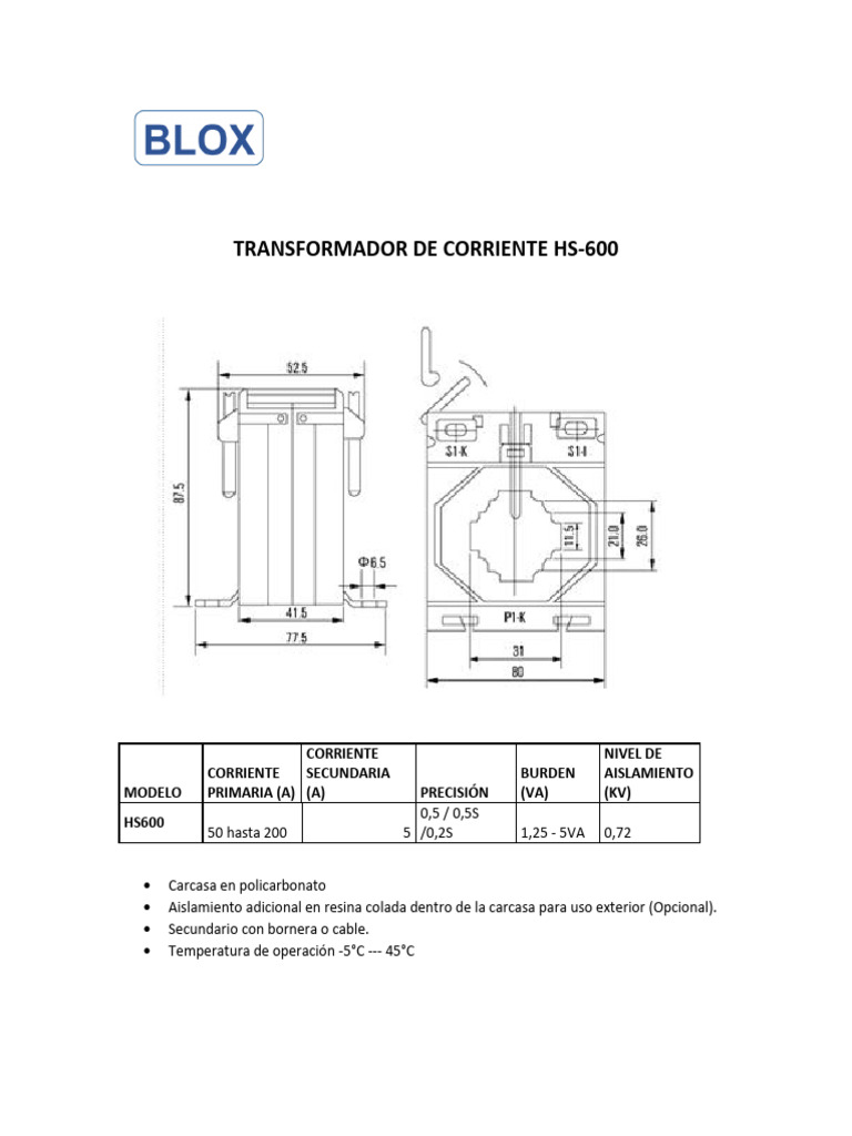 Ficha Tecnica Vent Int 50-200a | PDF