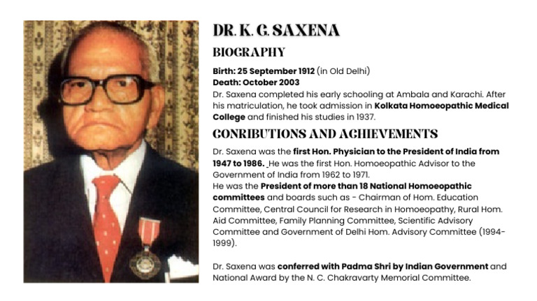Dr. K. G. Saxena | PDF