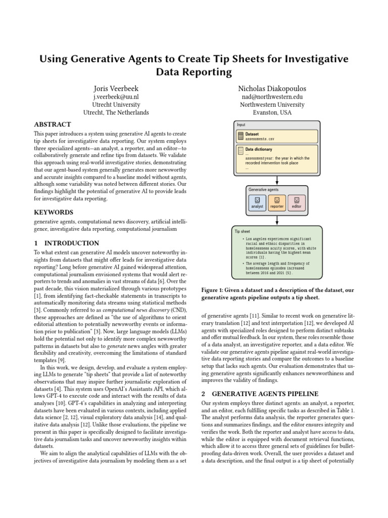 Generative Agent For Data Reporting | PDF | Data Analysis | Data