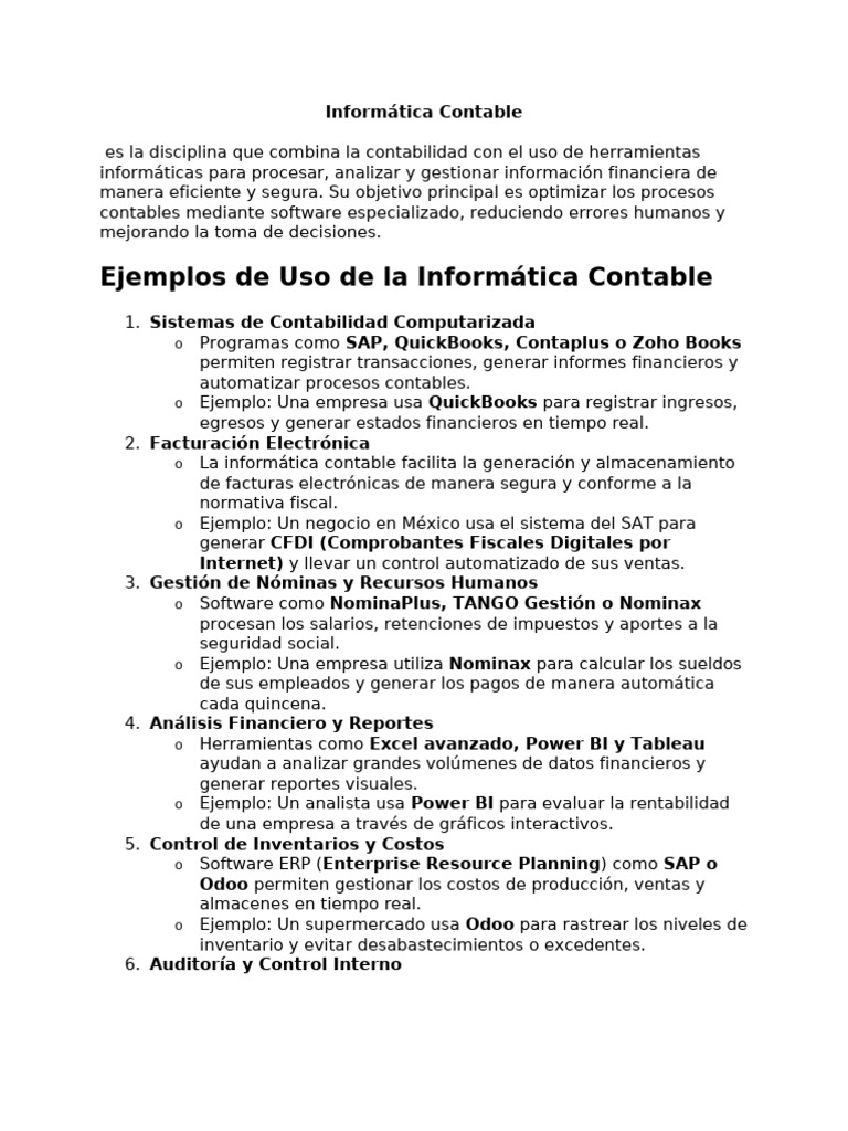 Informática Contable 12VO | PDF | Contabilidad | Libros rápidos