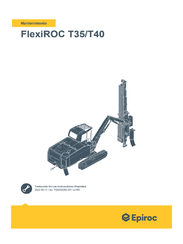 TIS0003363.001 es-MX FlexiROC T35 - T40 - Maintenance | PDF